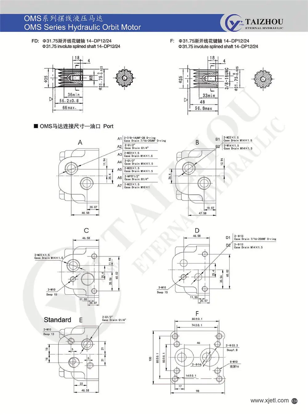 OMS Hydraulic Orbit Motor - Eternal Hydraulic - China Hydraulic ...